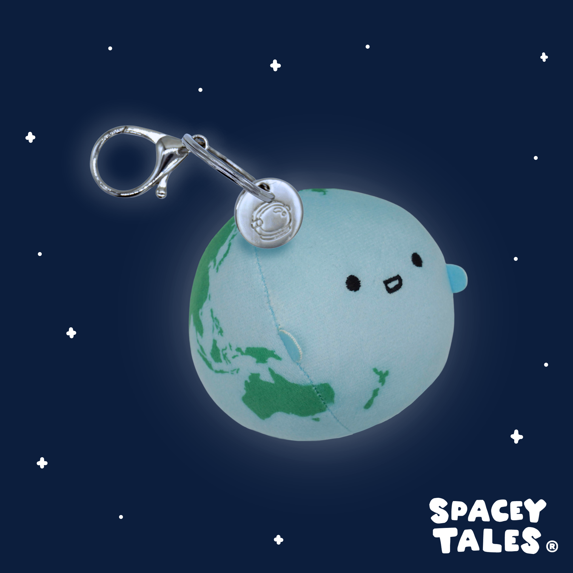 Earth Planet Plush Keychain | Spaceytales Solar System Plush Keychain ...