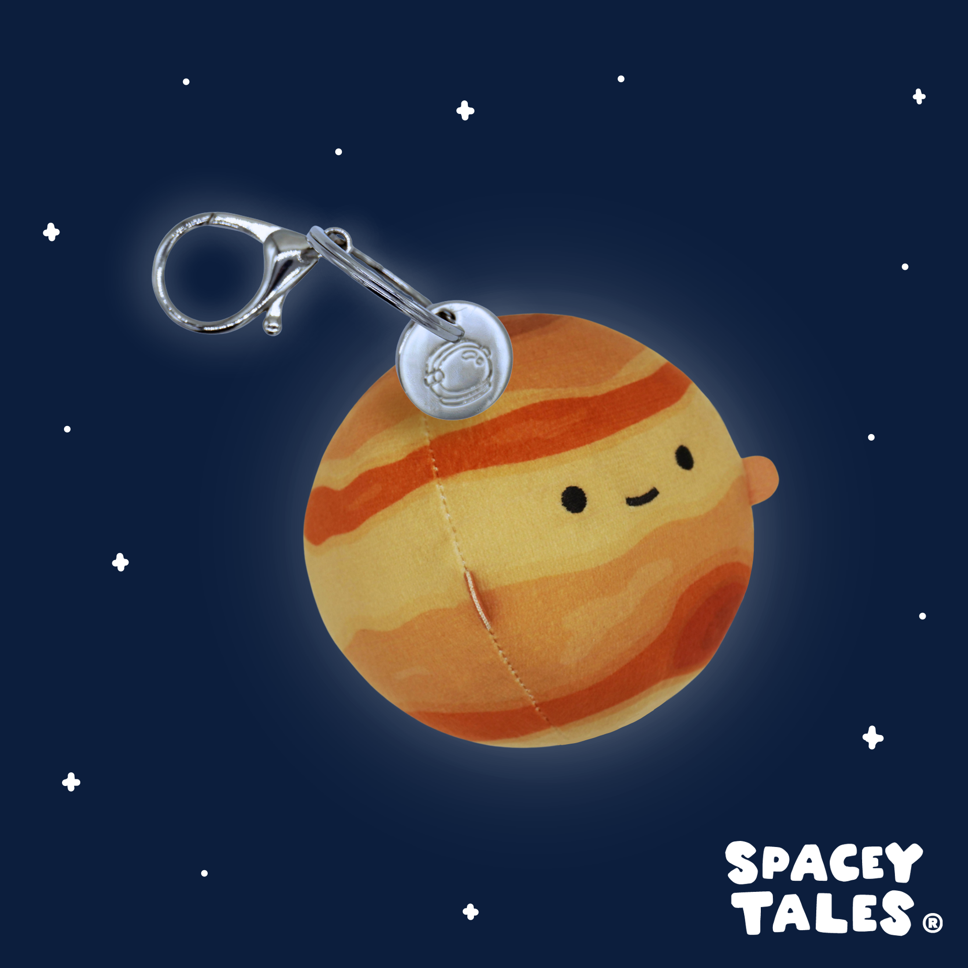 Jupiter Planet Plush Keychain | Spaceytales Solar System Plush Keychain ...