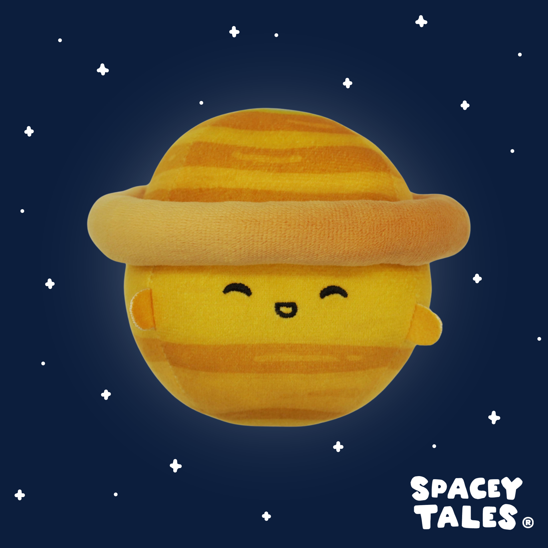 Saturn Planet Plush Toy | Spaceytales Solar System Plush – Thinklery